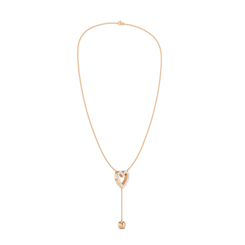 Silhouette Heart Drop Necklace – Verlas