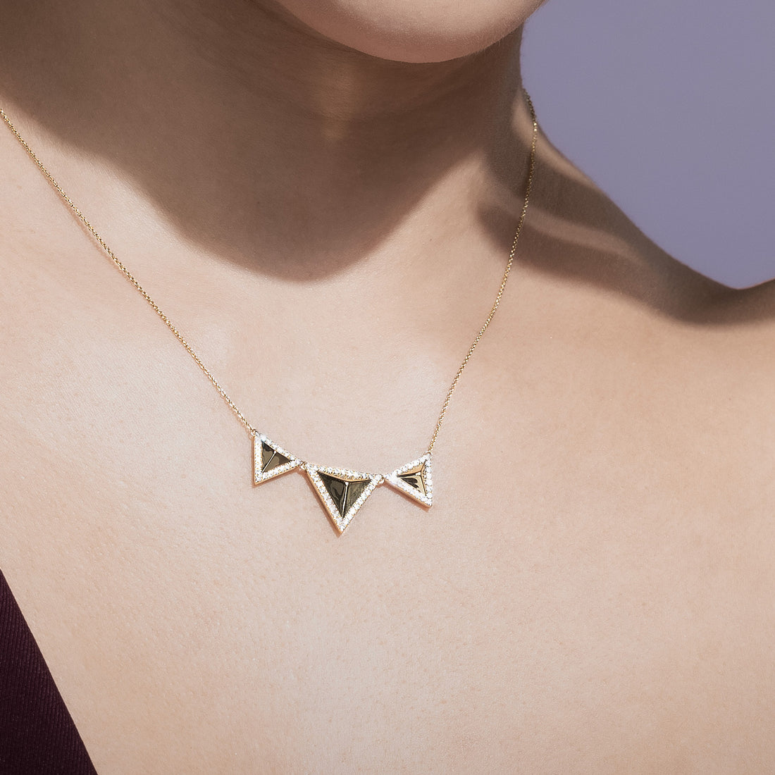 Pyramid Trois Pendant Necklace – Verlas