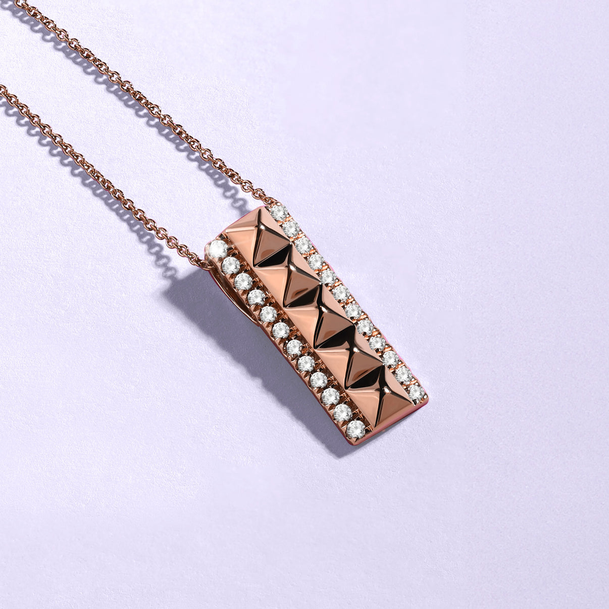 Cascading Pyramid Pendant Necklace – Verlas