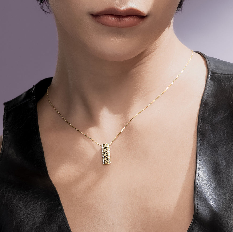 Cascading Pyramid Pendant Necklace – Verlas
