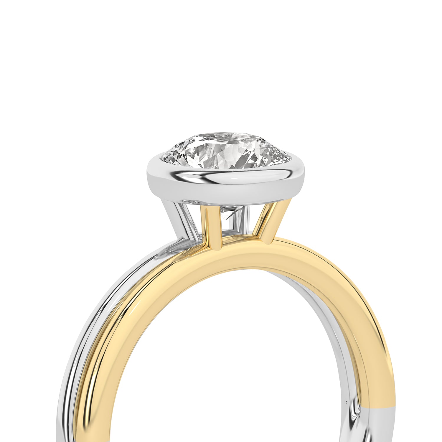 Coupled Round Bezel Ring – Verlas