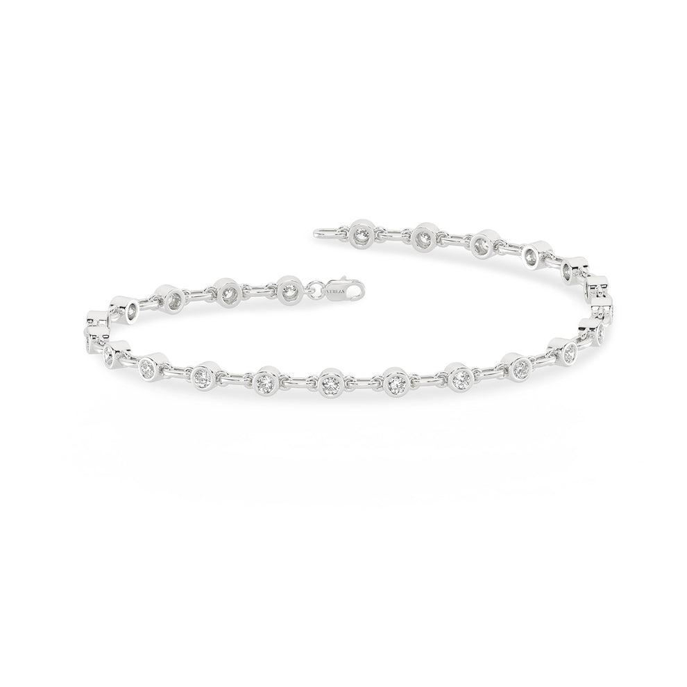 Bezel Set Diamond Tennis Bracelet – Verlas