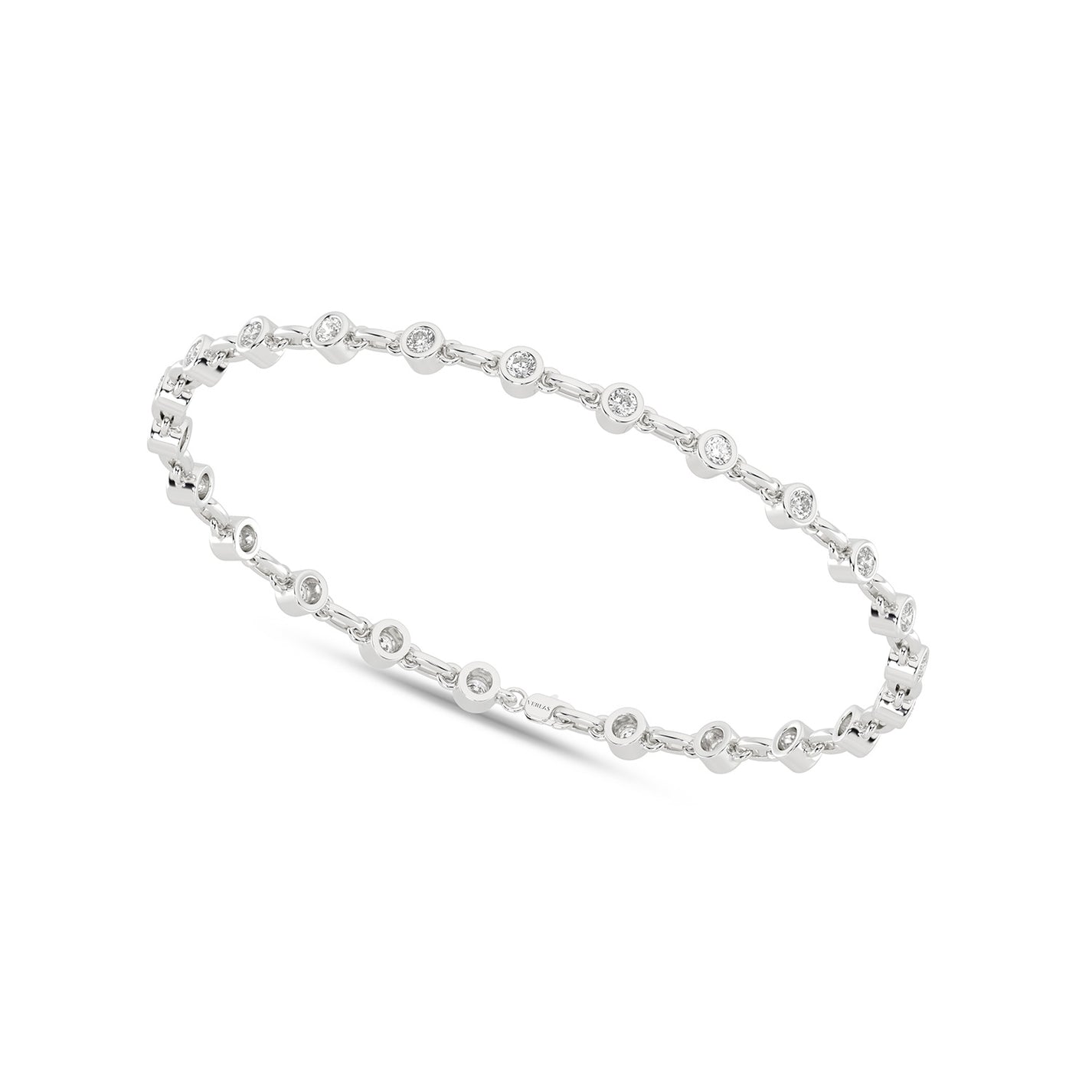 Bezel Set Diamond Tennis Bracelet – Verlas